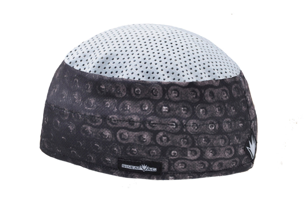 Ventilator Skull Cap - Cool Grey Mesh Top – Sweatvac Performance Wear